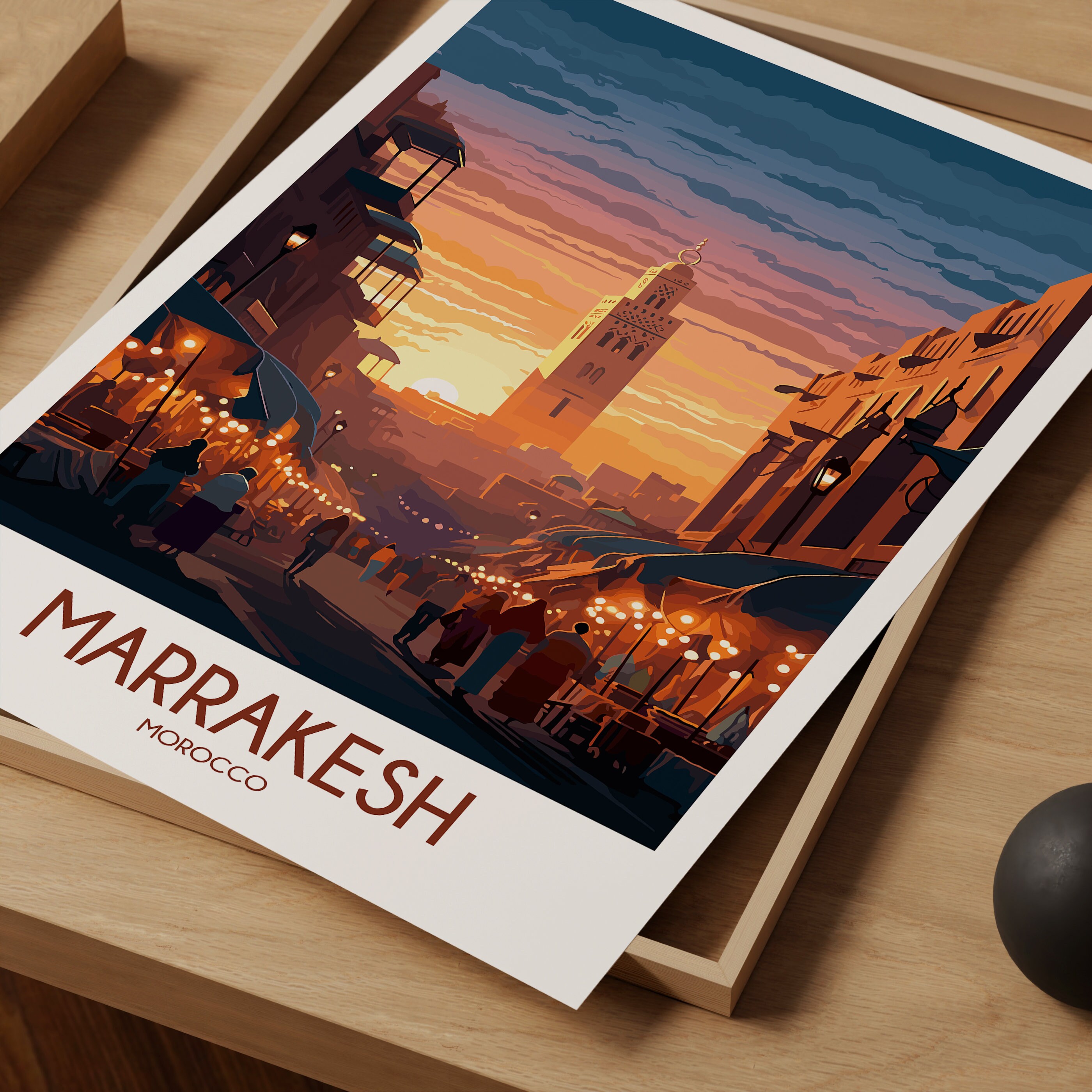 Digital Download Marrakesh Travel Poster Marrakesh Travel Print Wall ...