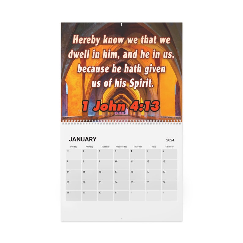 This Beautiful 2024 Calendar With Bible Scriptures Will Add an ...