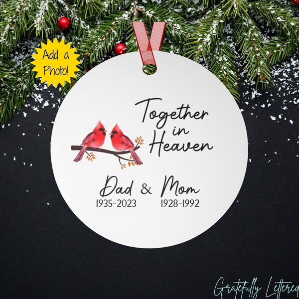 Personalized Ornament Together Heaven - Etsy