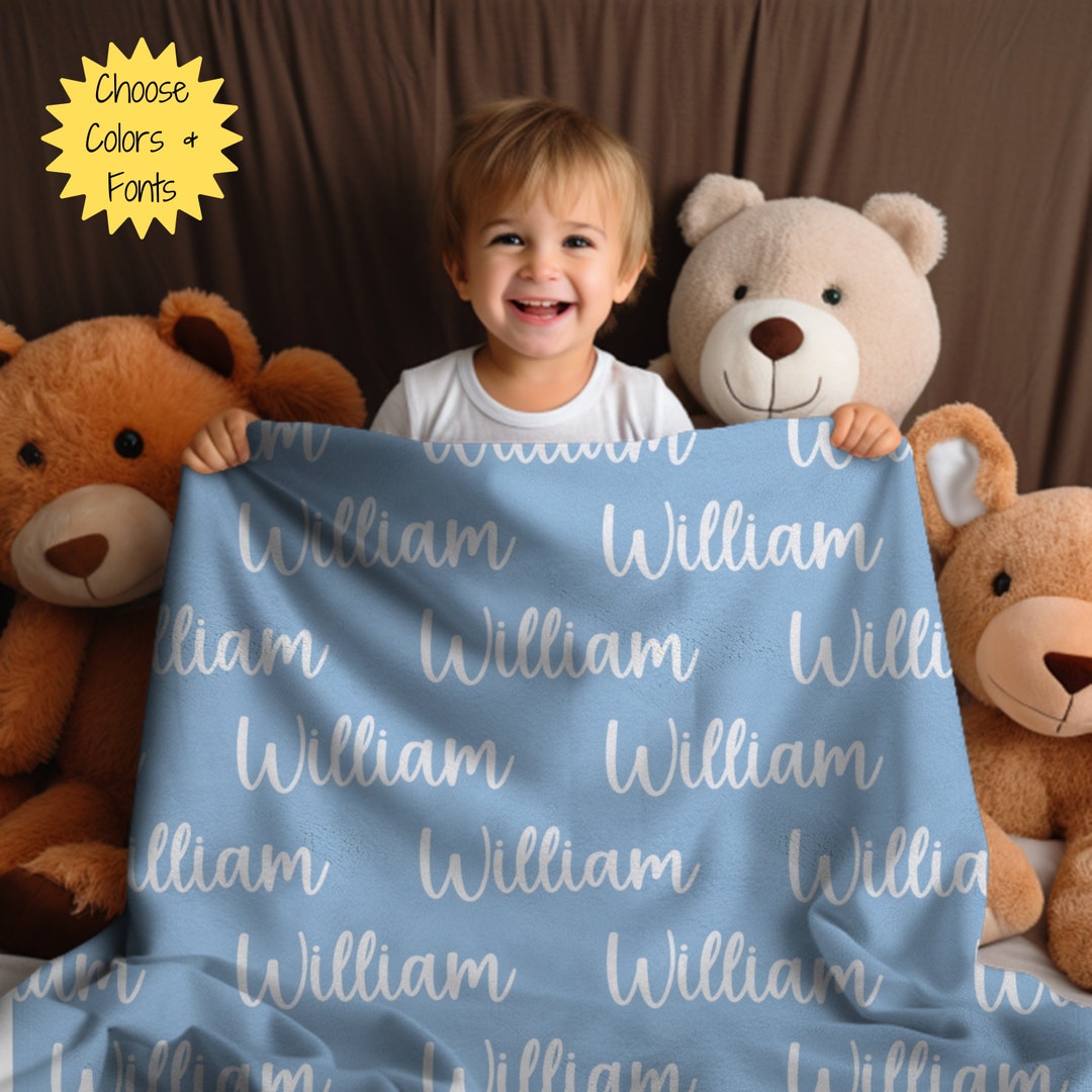 Personalized Blanket for Kids, Plush Blanket Gift for Boys Girls ...