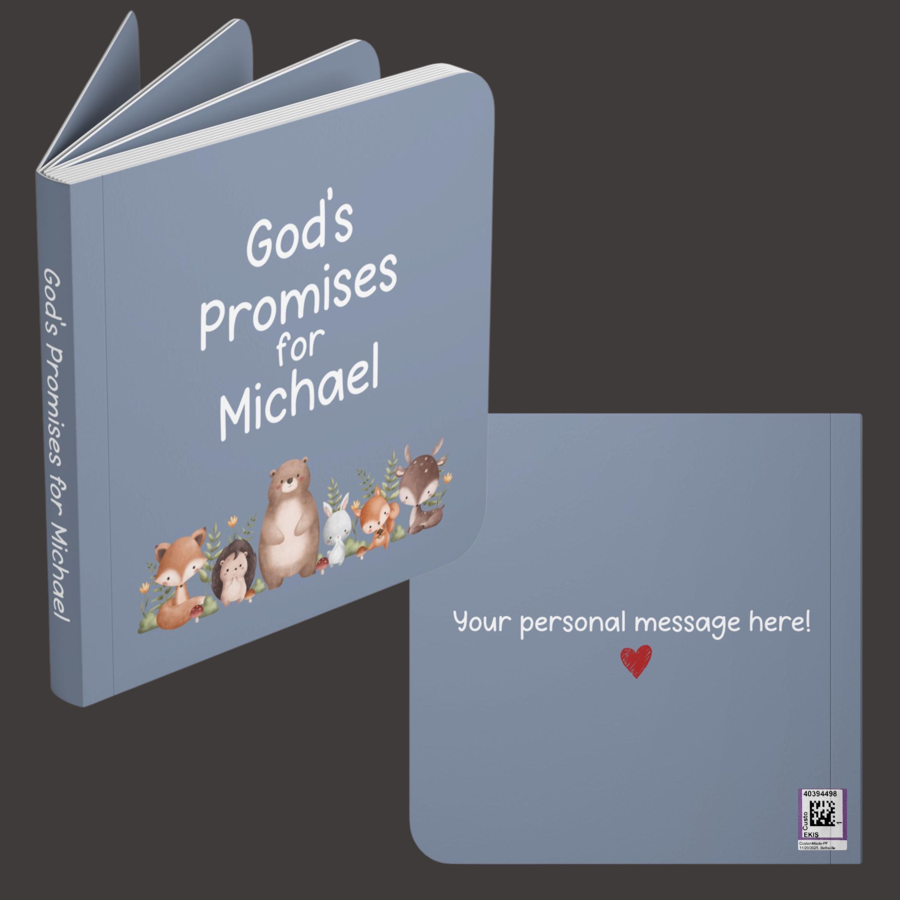 Personalized God’s Promises Board Book – Christian Baby Keepsake ...