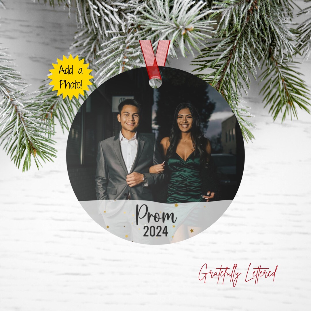 Personalized Prom Photo Ornament • Keepsake Christmas Ornament - Etsy