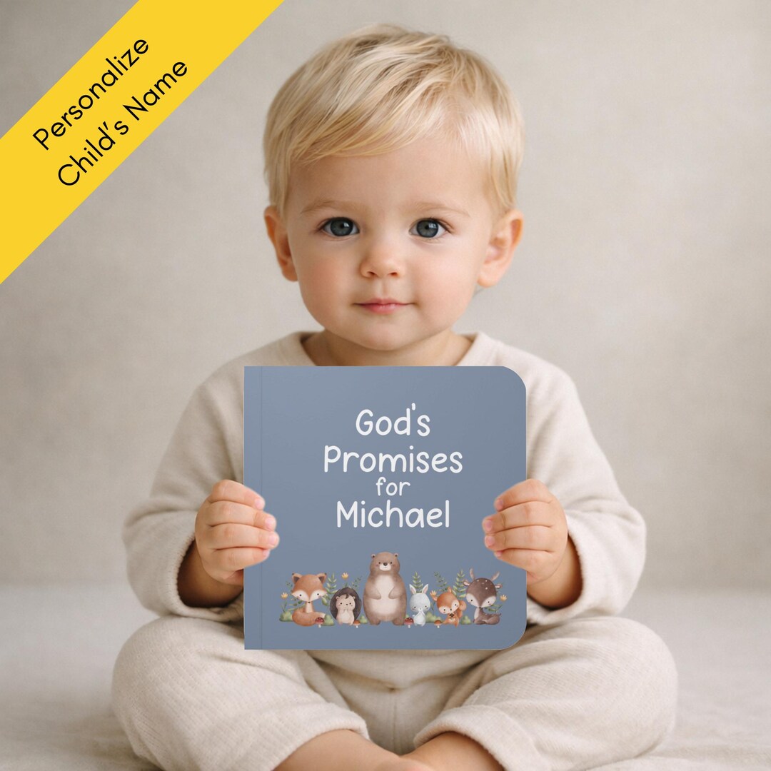 Personalized God’s Promises Board Book – Christian Baby Keepsake ...