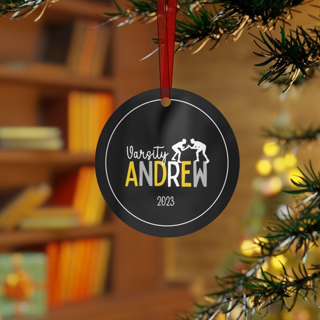 Personalized Wrestling Christmas Ornament Sports Ornament - Etsy