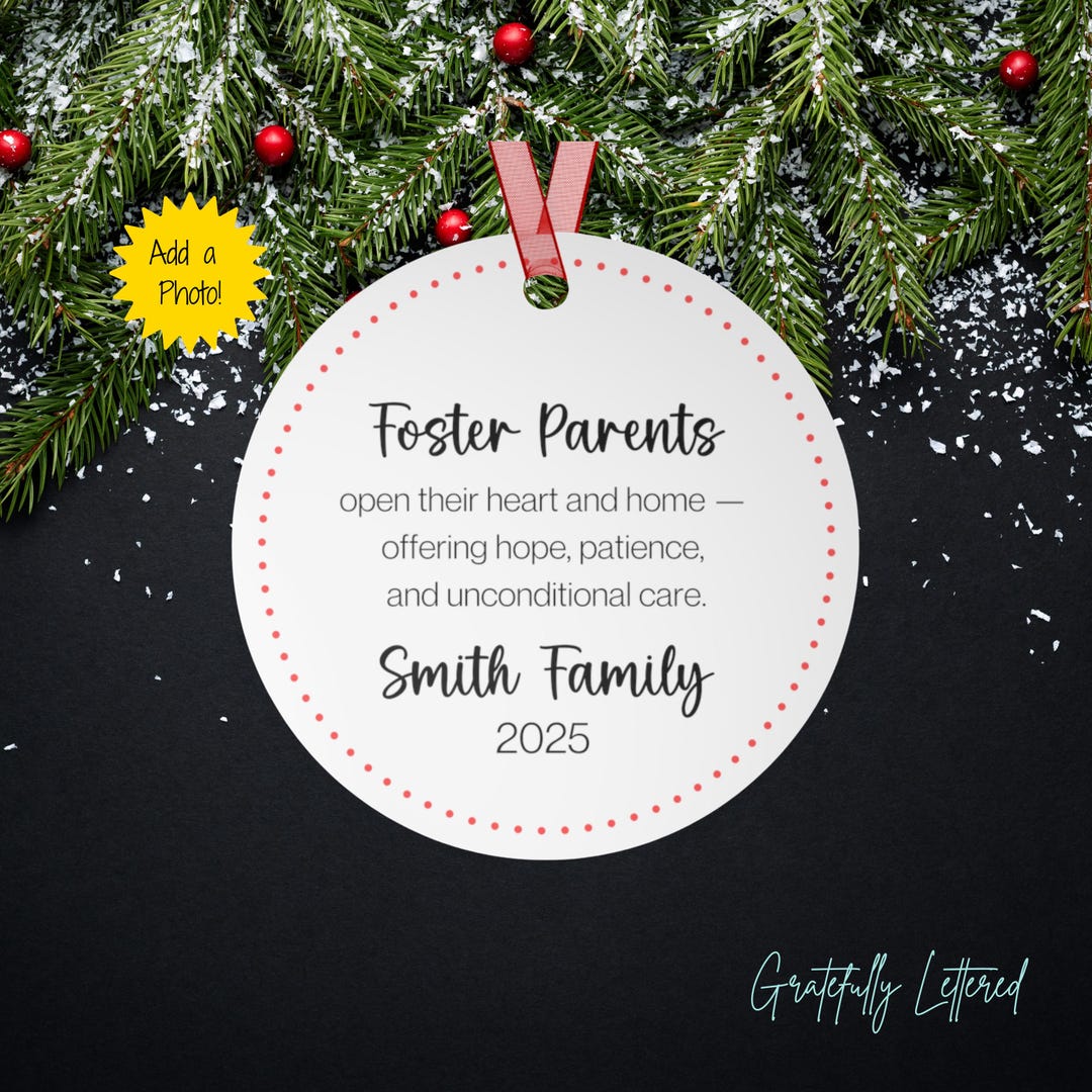 Foster Family Christmas Ornament • Thank You Foster Parents ...