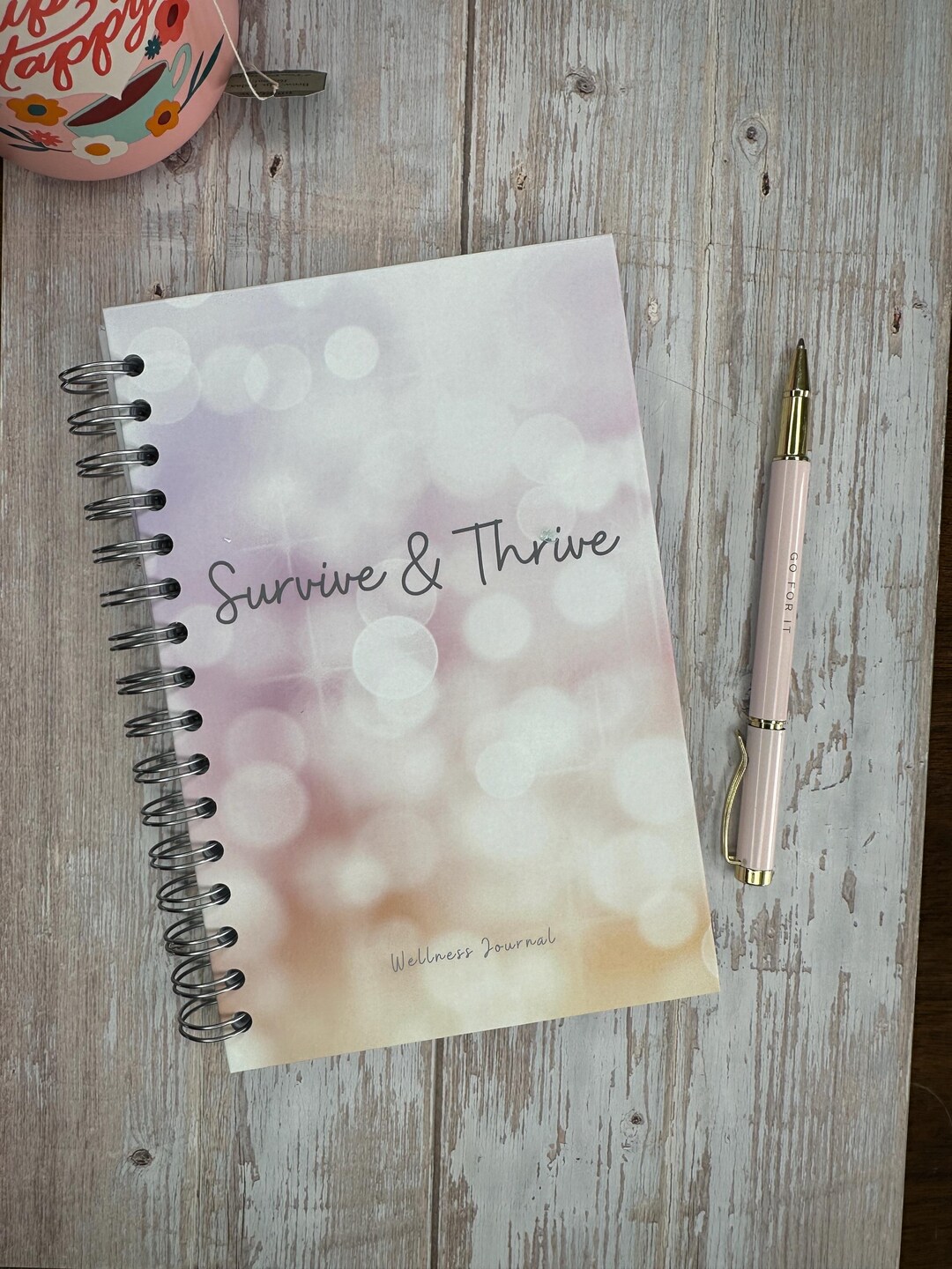 Wellness Journal 12 Month Health Support Journal Undated Wellness ...