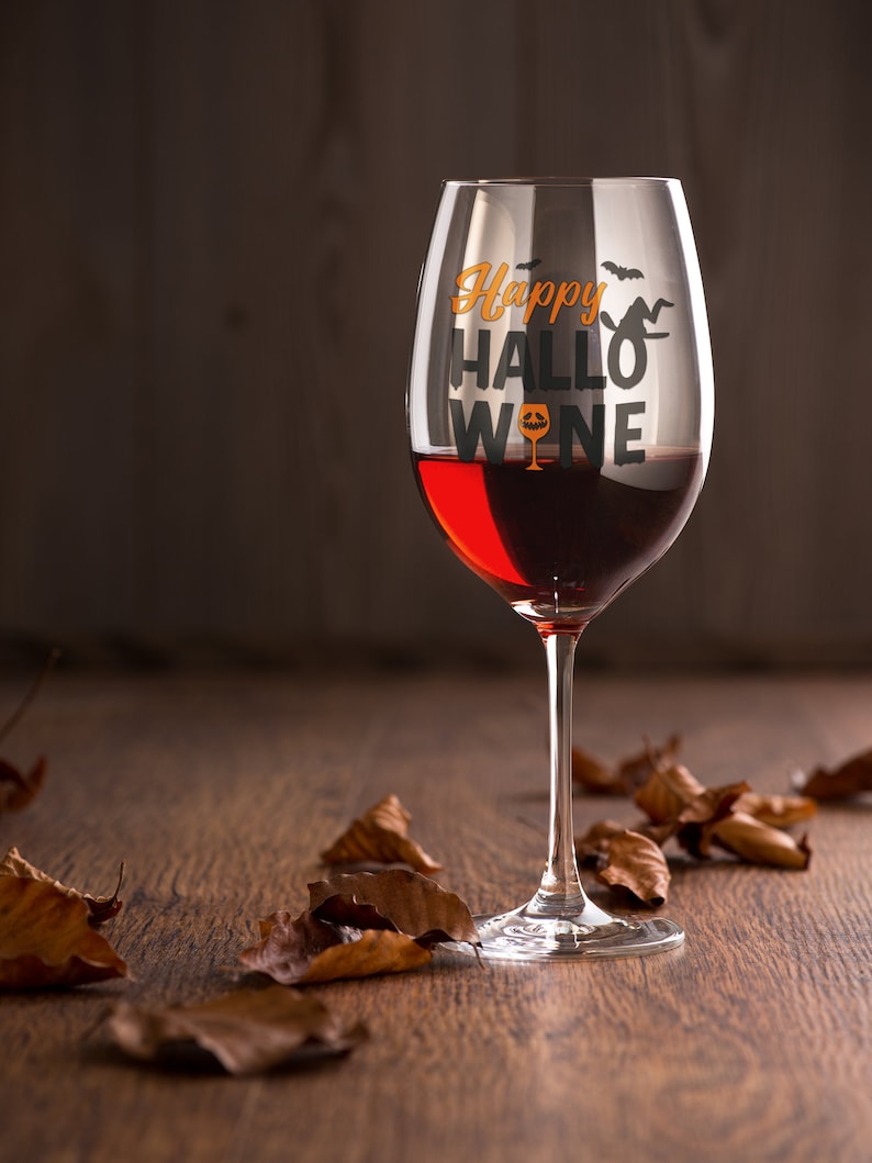 Halloween Wine Glass - Etsy