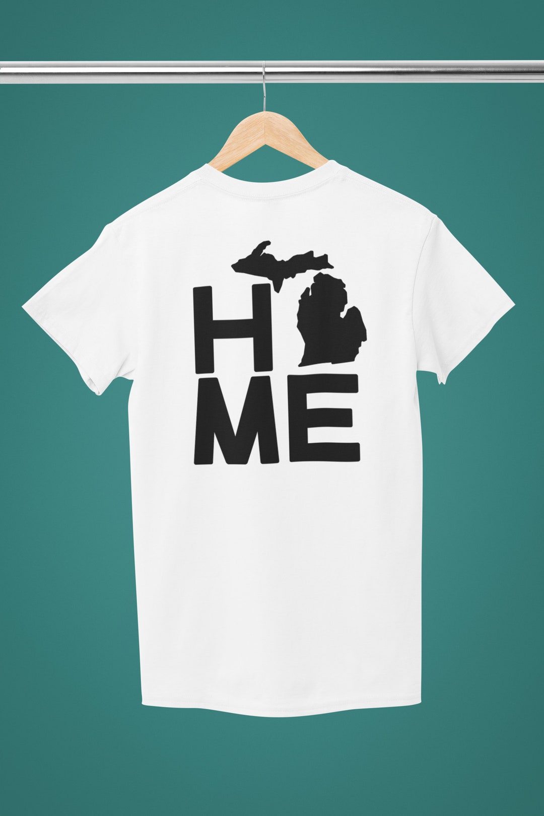 State of Michigan Design Short Sleeve T-shirt - Etsy