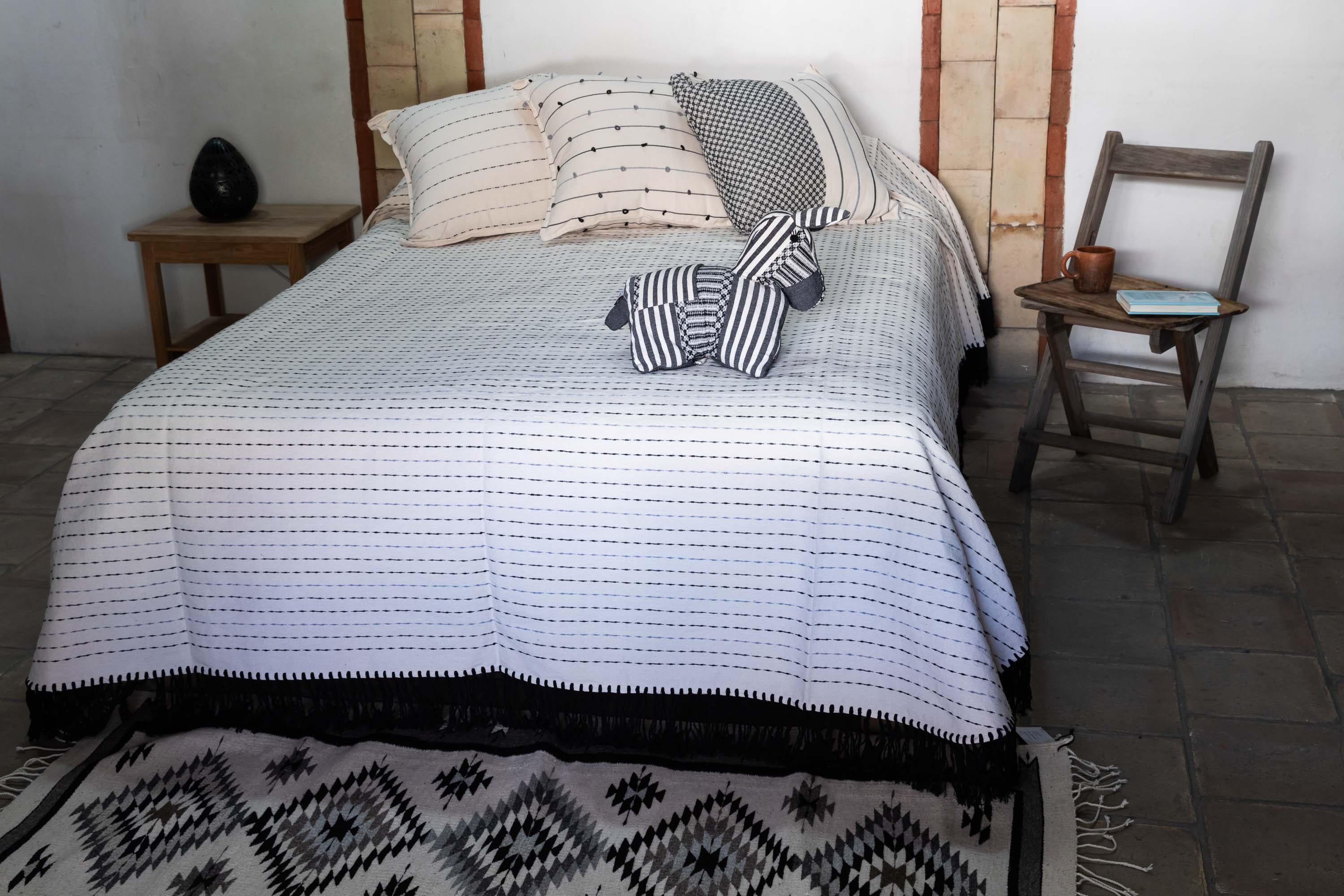 Colchas Artesanales De Telar Tejidos con Hilos de Algodón, Hechos a ...