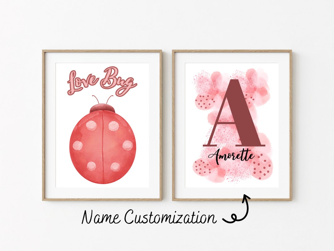 Ladybug Room Decor, Custom Ladybug Art, Customer Lovebug Room Decor ...