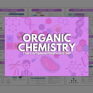 MCAT Organic Chemistry Flashcard Set - Etsy