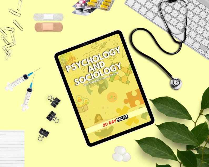 MCAT Psychology and Sociology Study Notes Bundle With Question and ...