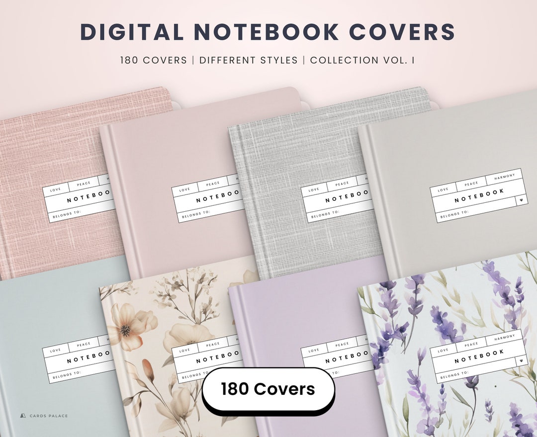 Digital Notebook Covers, Minimalist Aesthetic, Goodnotes Covers ...
