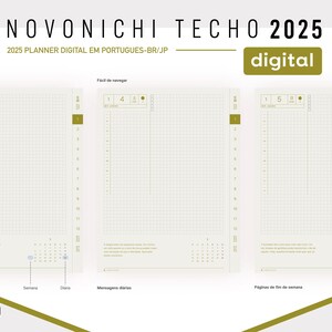 2025 Portuguese Hobonichi Digital Planner for Goodnotes PT-BR Daily ...
