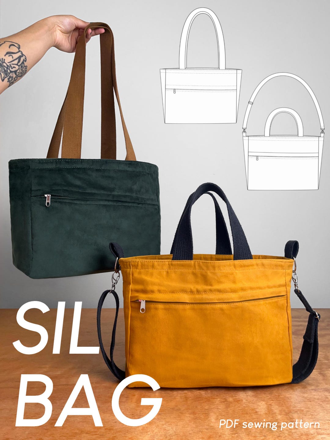 Sil Bag PDF Sewing Pattern | Intermediate | Detailed Video Tutorial ...