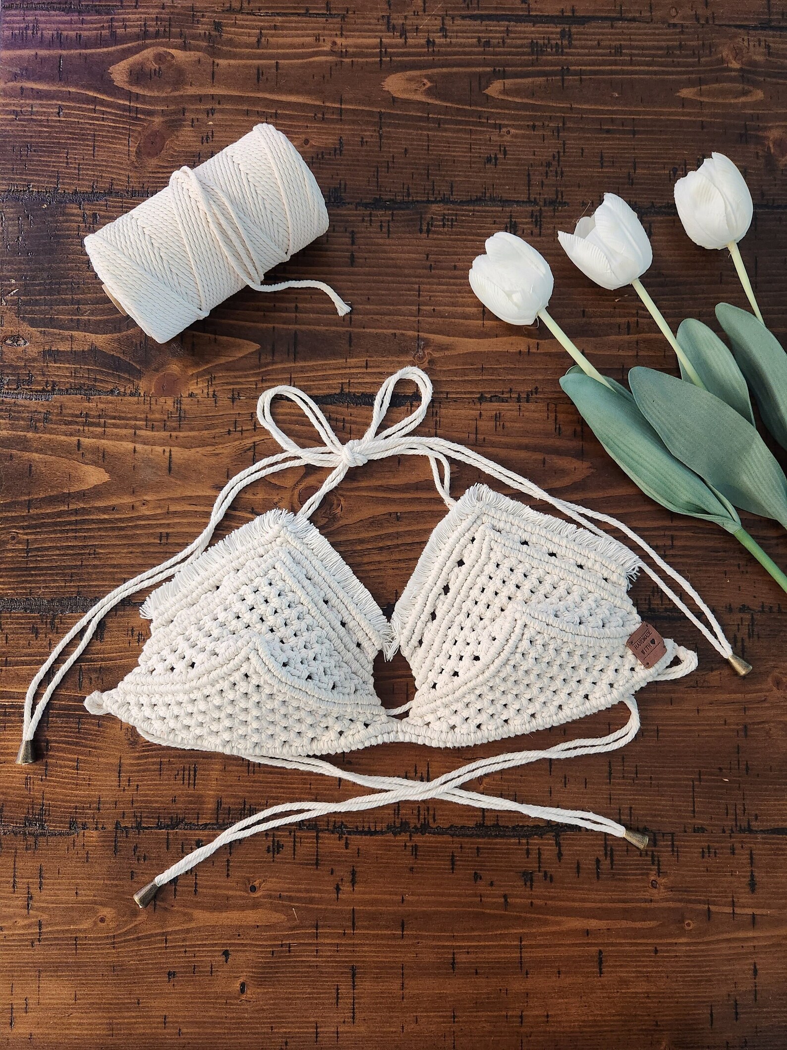 Macrame Bralette With Fringe Handmade Multi-use - Etsy