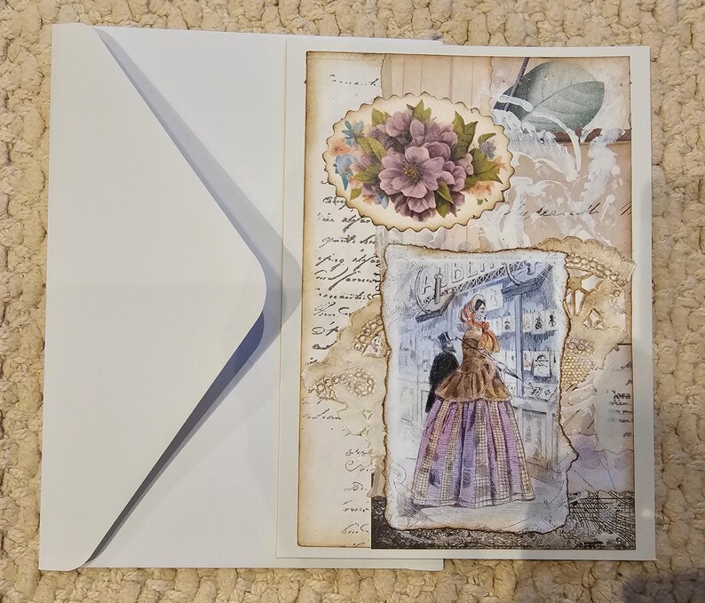 Vintage Floral Card Set - Etsy