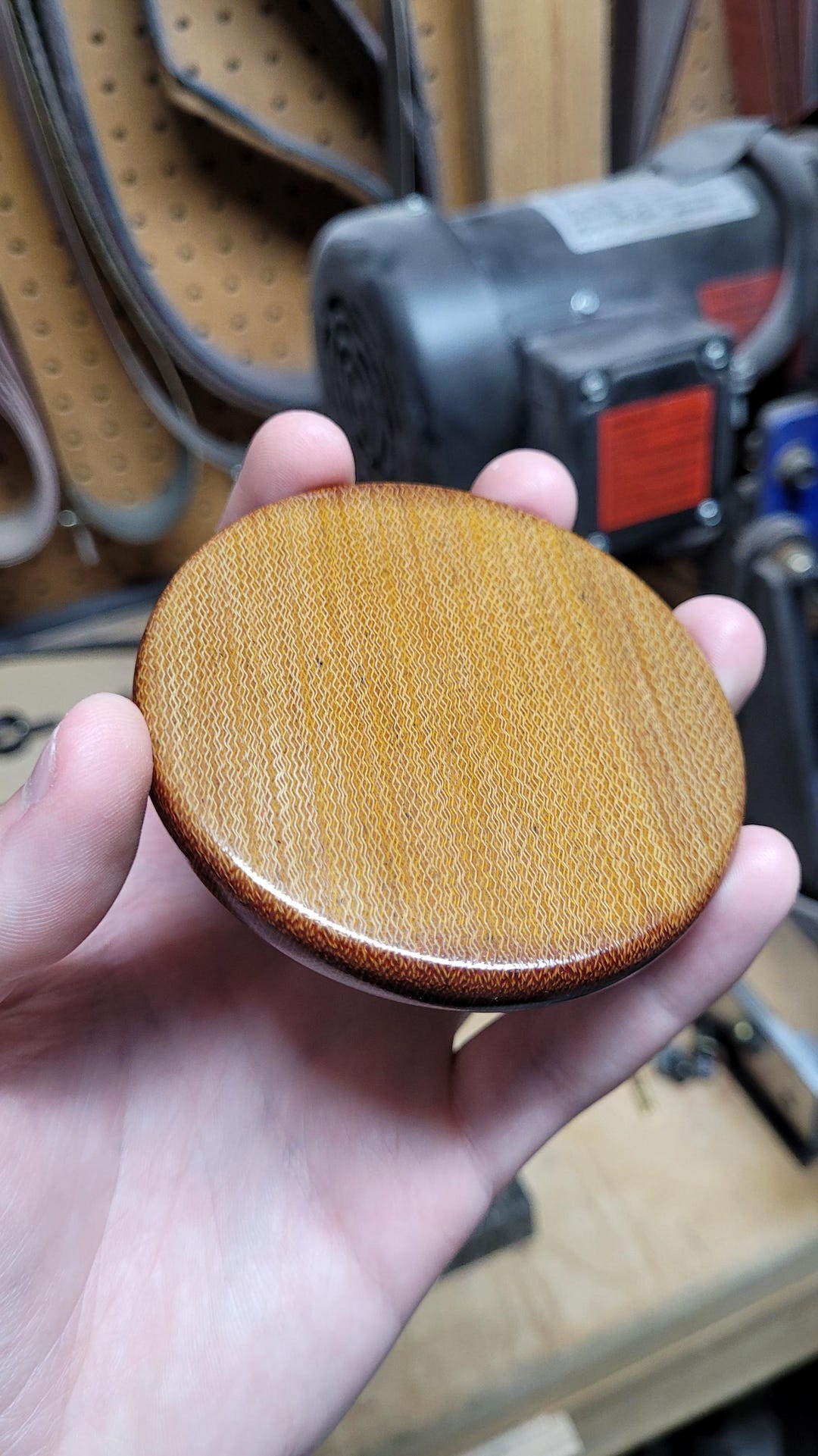 XXL Vintage Micarta Fidget Coin - Etsy