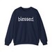 Blessed Sweatshirt, Christian Sweatshirt, Minimalist Christian Shirt ...