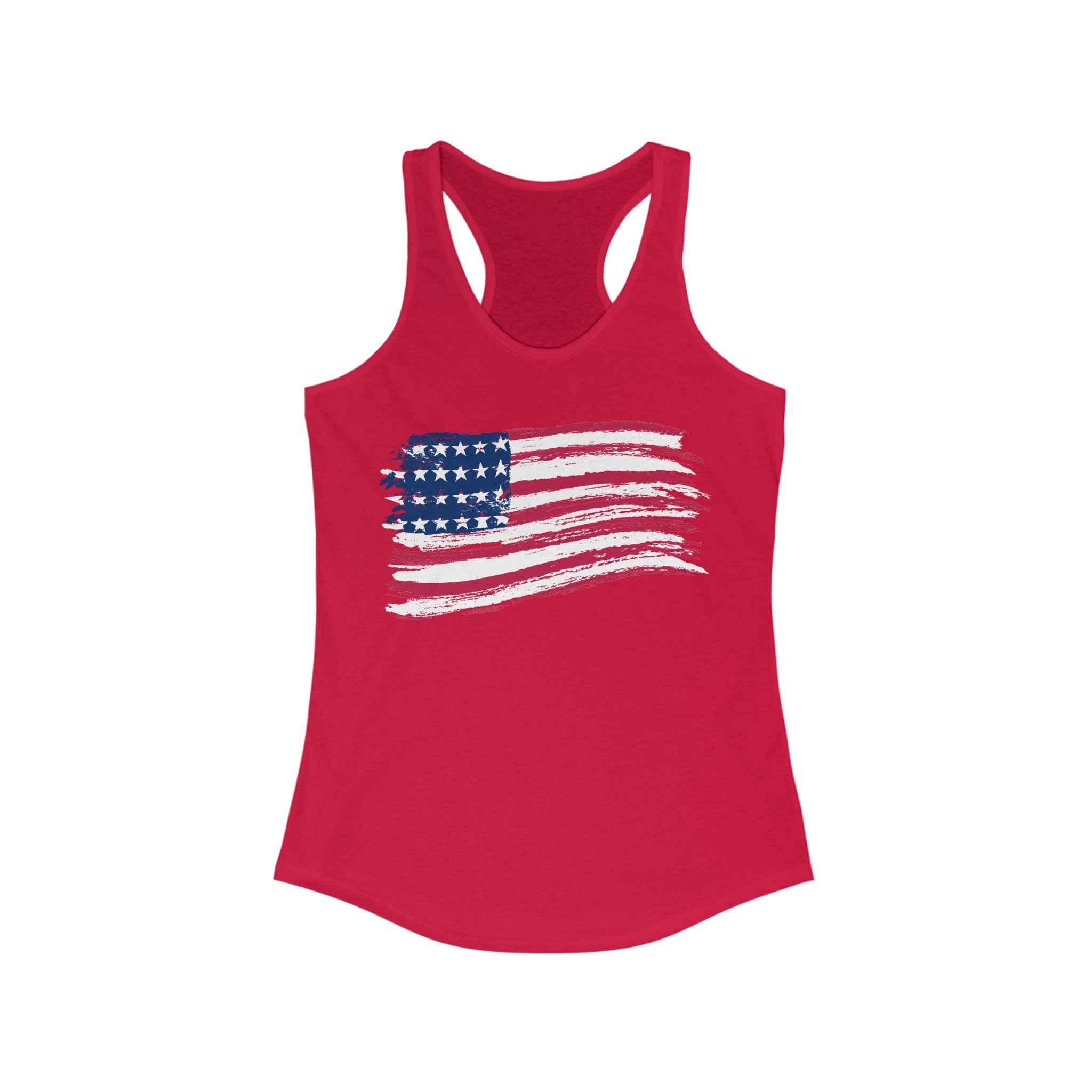 America Flag Tank Top, Distressed Flag Tank, Patriotic Top, 4th of July ...