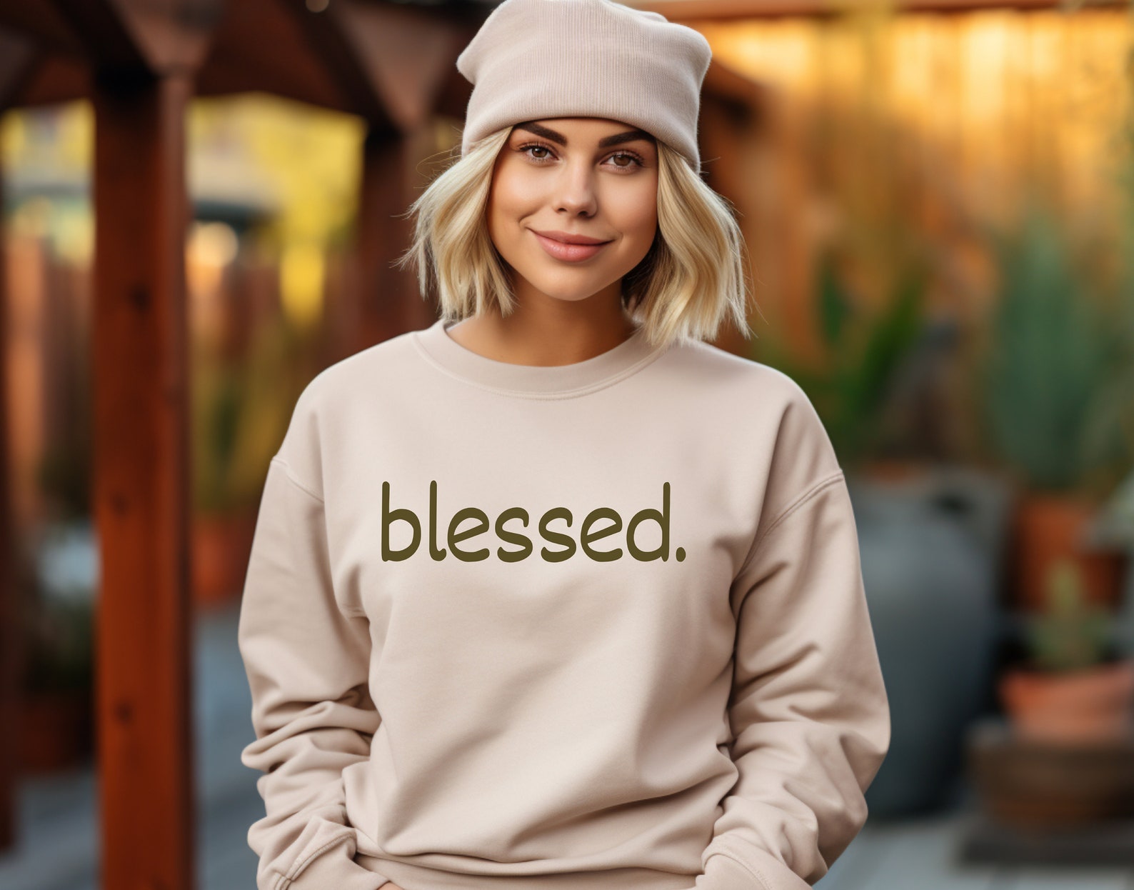 Blessed Sweatshirt, Christian Sweatshirt, Minimalist Christian Shirt ...