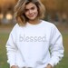 Blessed Sweatshirt, Christian Sweatshirt, Minimalist Christian Shirt ...