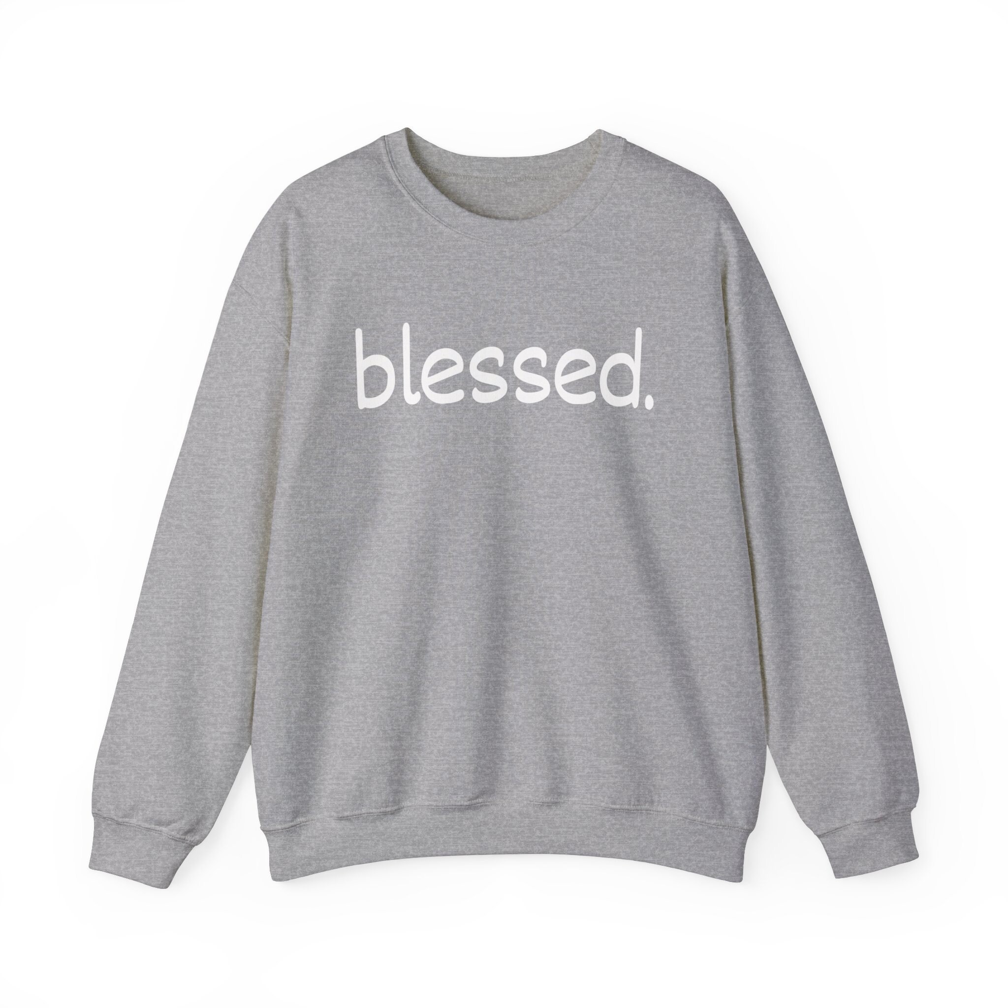Blessed Sweatshirt, Christian Sweatshirt, Minimalist Christian Shirt ...