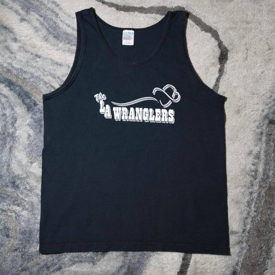 Vintage 00's the LA Wranglers Western Cowboy Tank Top - Etsy