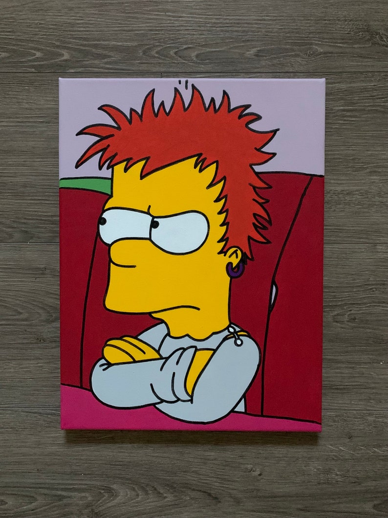 Bart Simpson Painting - Etsy