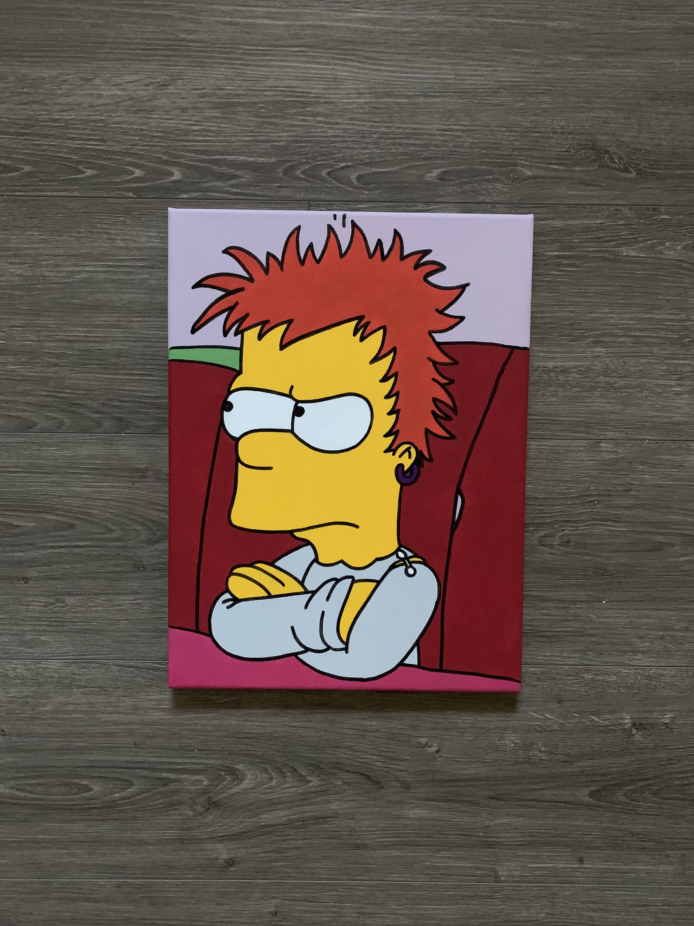 Bart Simpson Painting - Etsy