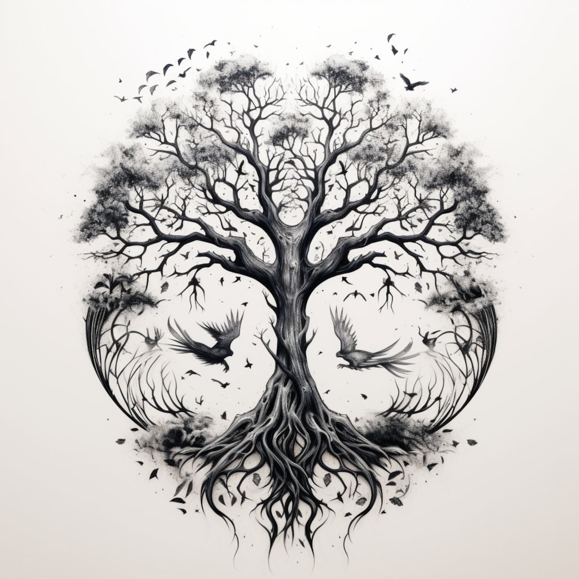 Tree of Life Tattoo Design 4 - Etsy