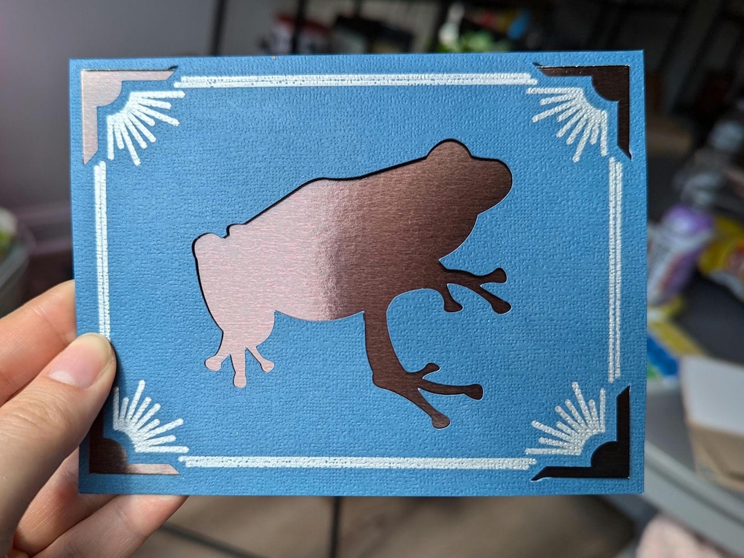 Wizarding Chocolate Frog Birthday Card | Potter Handmade Birthday Card ...