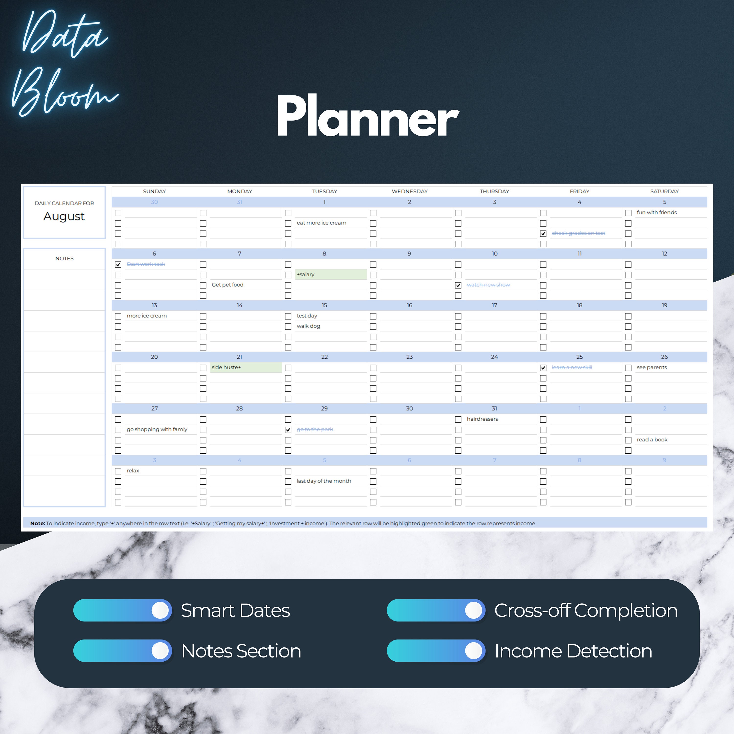 Monthly Budget, Excel Monthly Budget, Budget, Premium Budget, Monthly ...