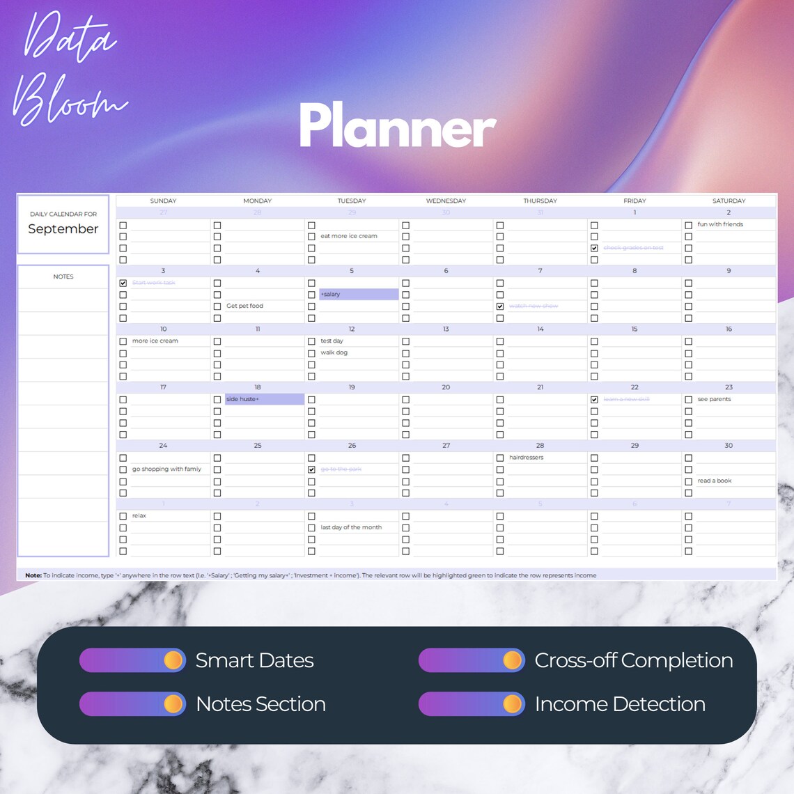 Monthly Budget, Excel Monthly Budget, Budget, Premium Budget, Monthly ...