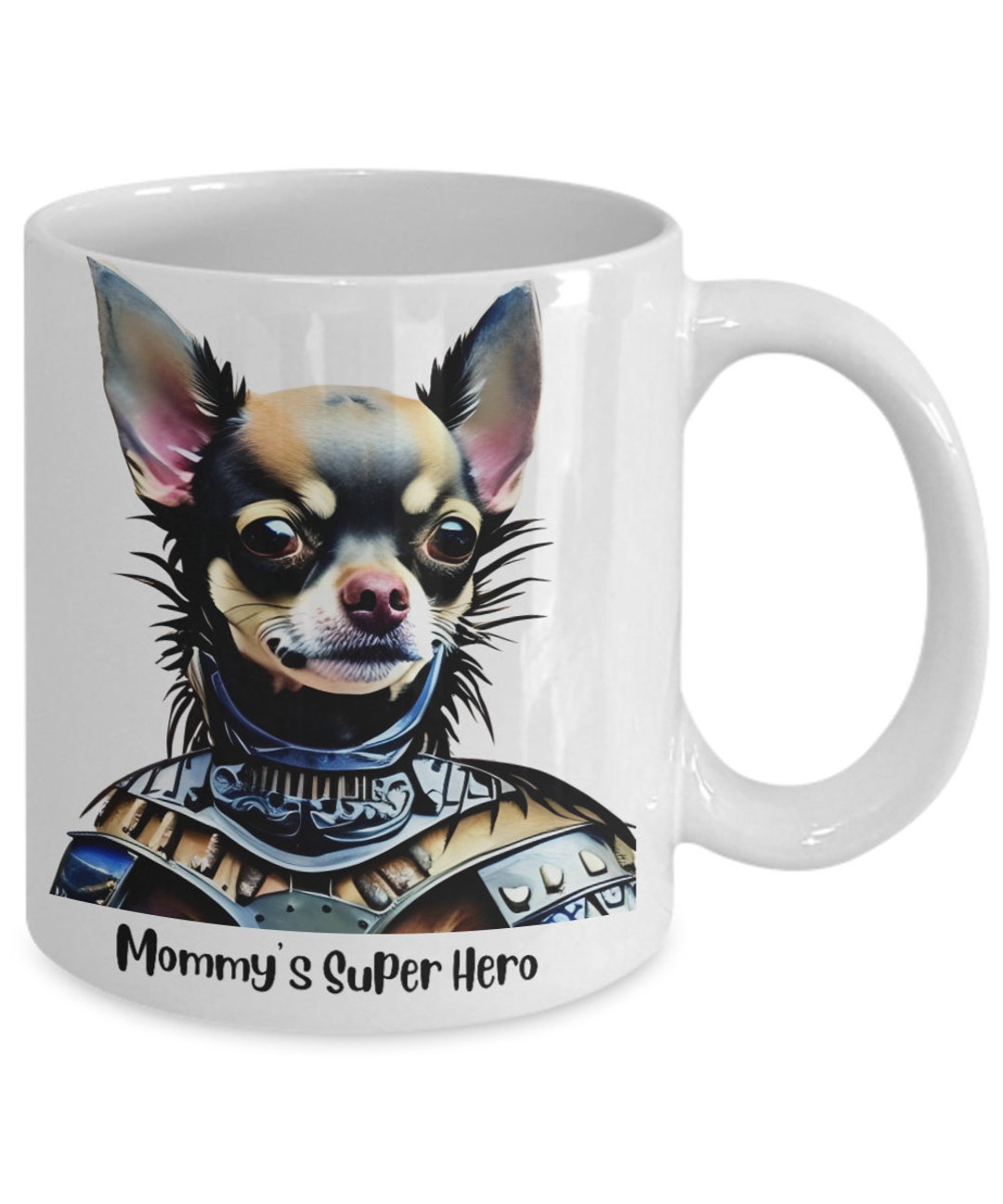 Chihuahua Gladiator Coffee Mug - Personalized Pet Lover Gift, Mommy's ...