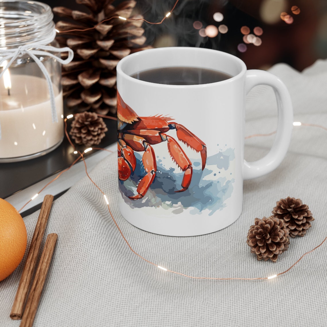Watercolor Maryland Crab Mug – Chesapeake Bay Coffee Cup, 11 Oz - Etsy