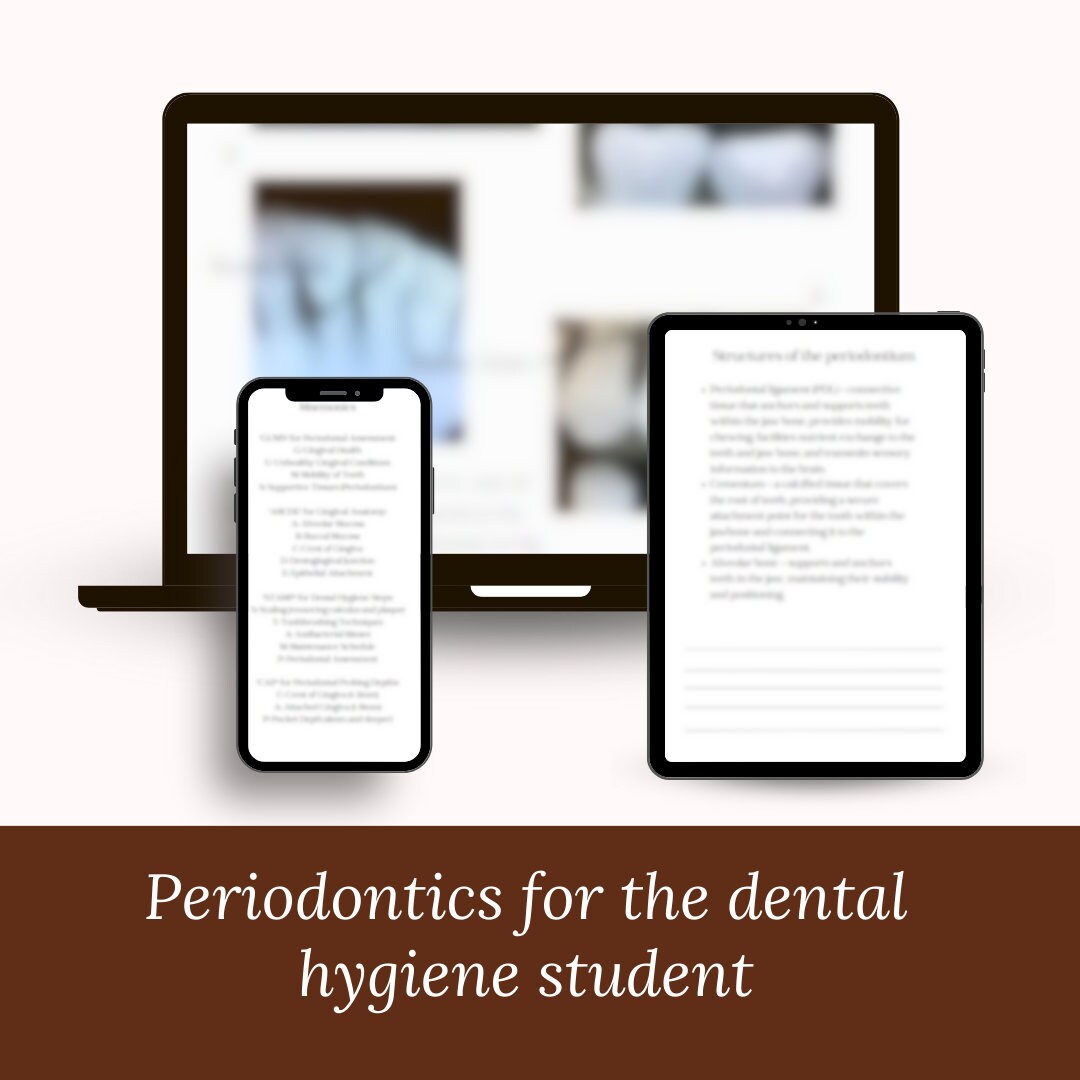 Periodontics Study Guide - Dental Hygiene Student Study Guide - Etsy