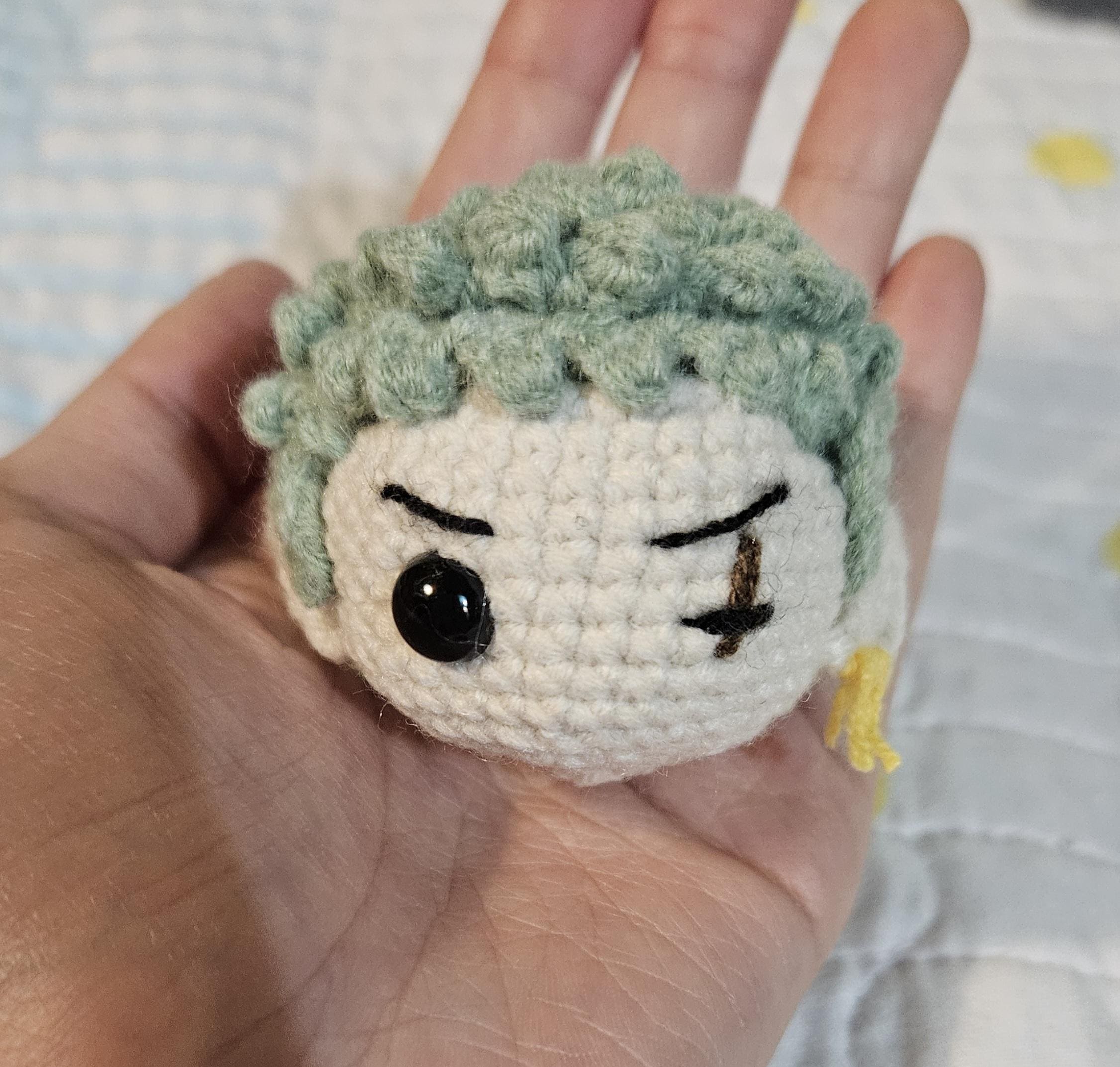 Crochet Luffy Zoro One Piece Keychain Amigurumi Plushie - Etsy