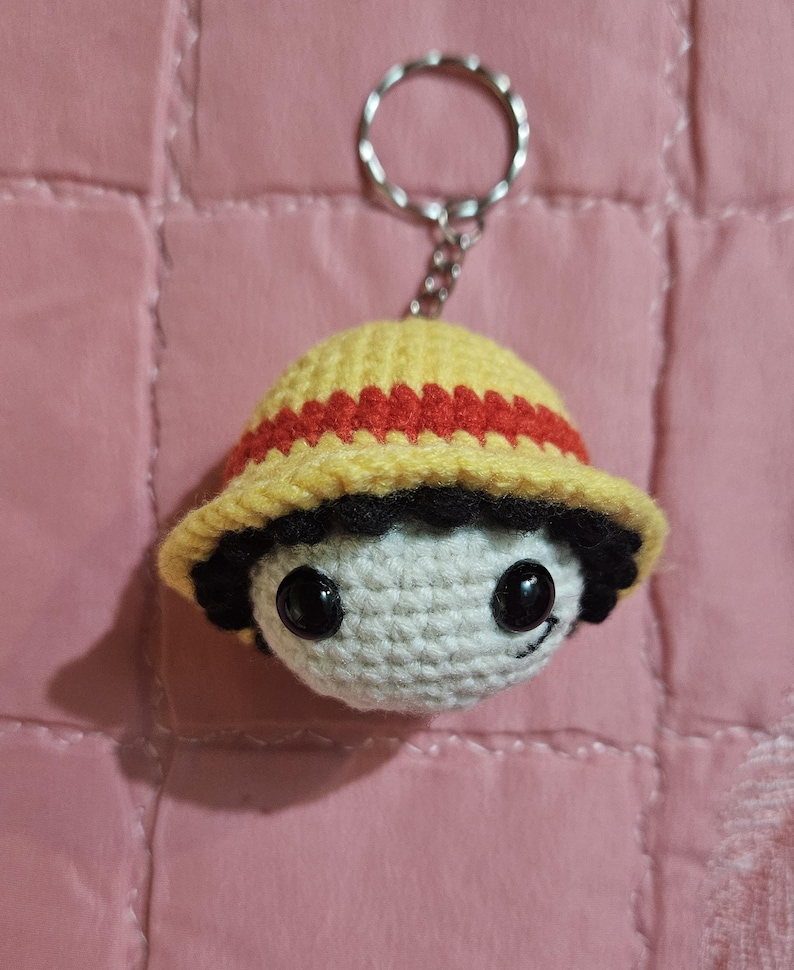 Crochet Luffy Zoro One Piece Keychain Amigurumi Plushie - Etsy