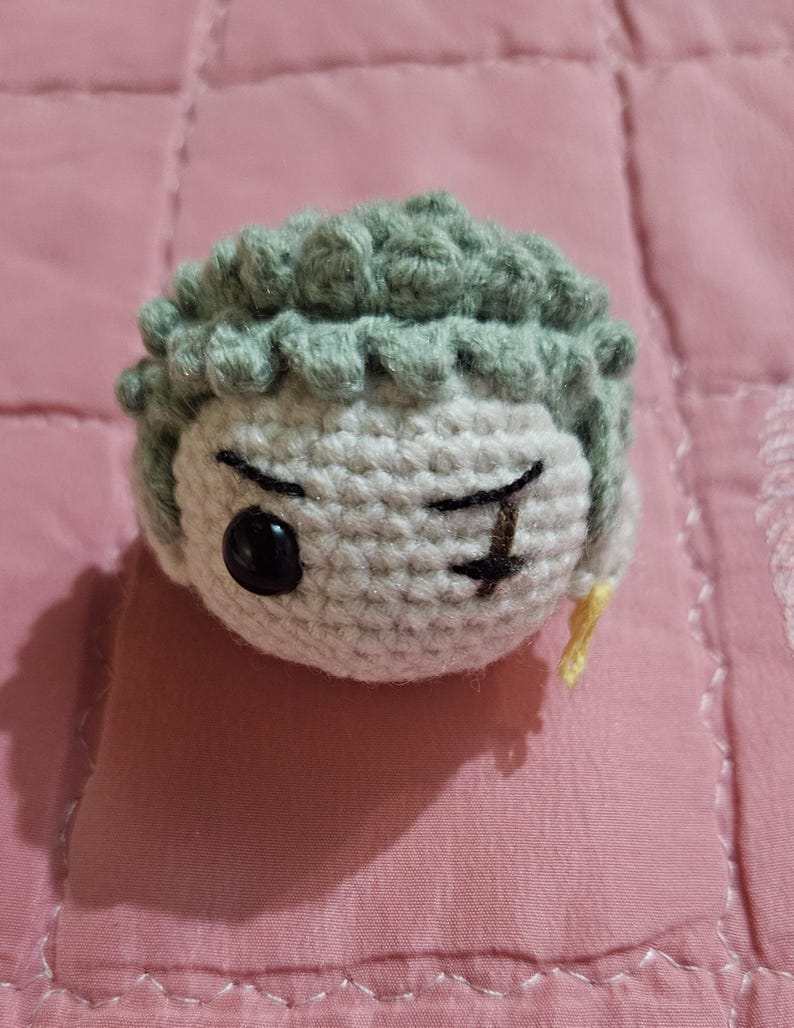 Crochet Luffy Zoro One Piece Keychain Amigurumi Plushie - Etsy