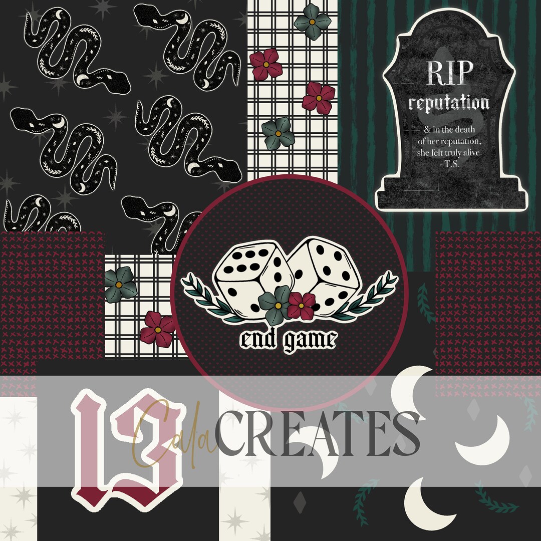 Reputation Moon Snake Patchwork Pattern | Seamless Pattern, Sublimation ...