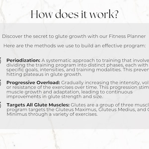 Booty Workout Program, Meal Plan, Fitness Planner, Digital Planner, Fitness Journal, Workout ...