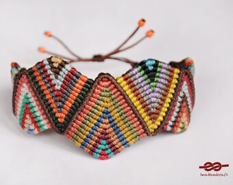 Beaded Macrame Bracelet in Many Colours - Etsy