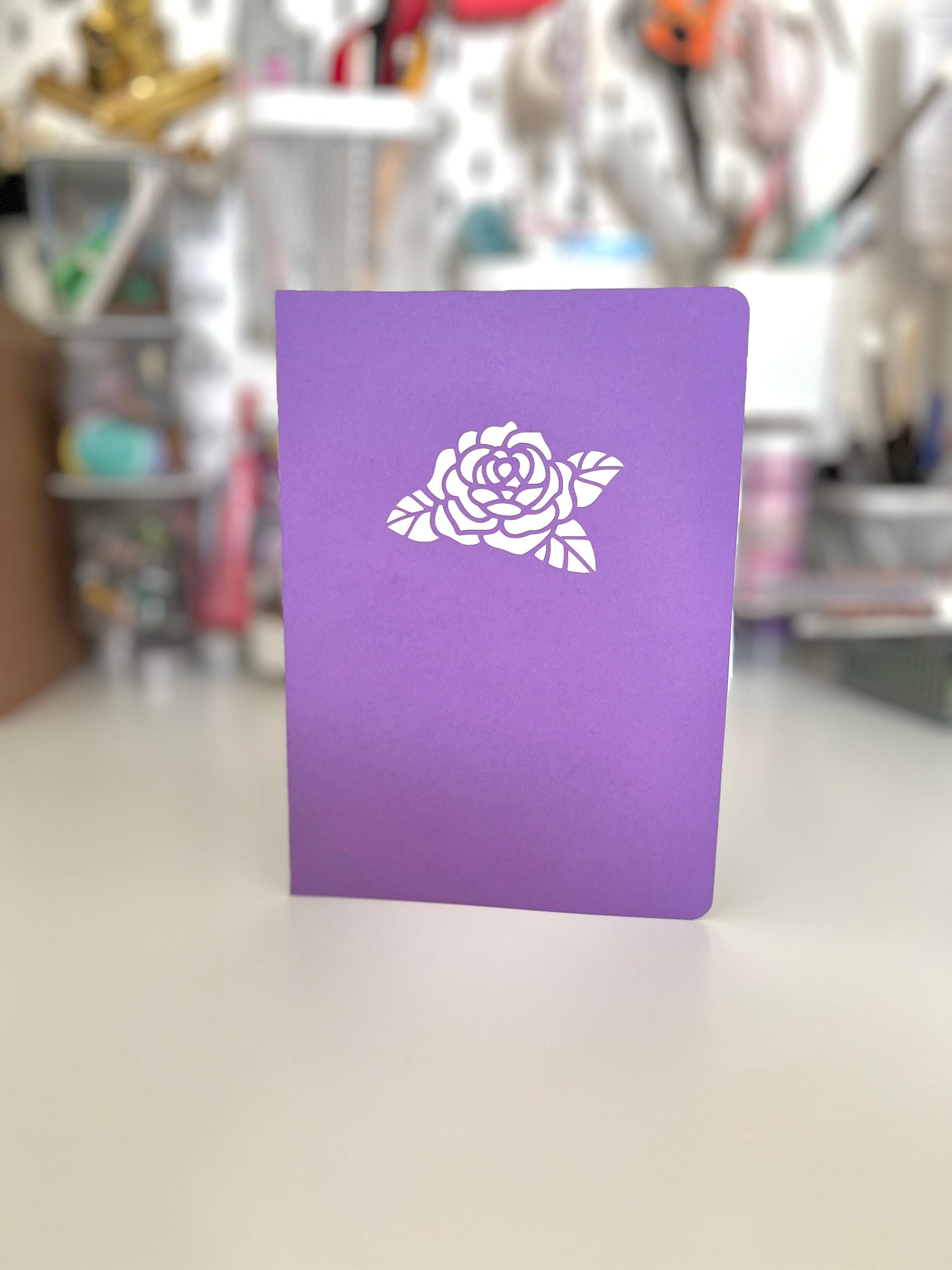 Bouquet Pop-up Card, Mothers Day Card, 3D Card for Birthday, Flower ...