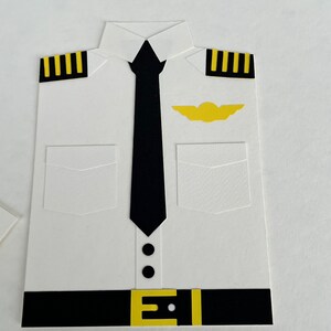 Handmade Pilot Uniform Card for Aviation Enthusiasts, Unique Pilot ...