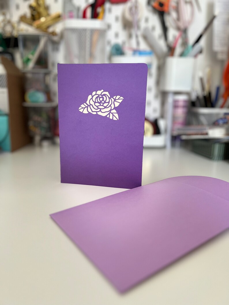 Bouquet Pop-up Card, Mothers Day Card, 3D Card for Birthday, Flower ...