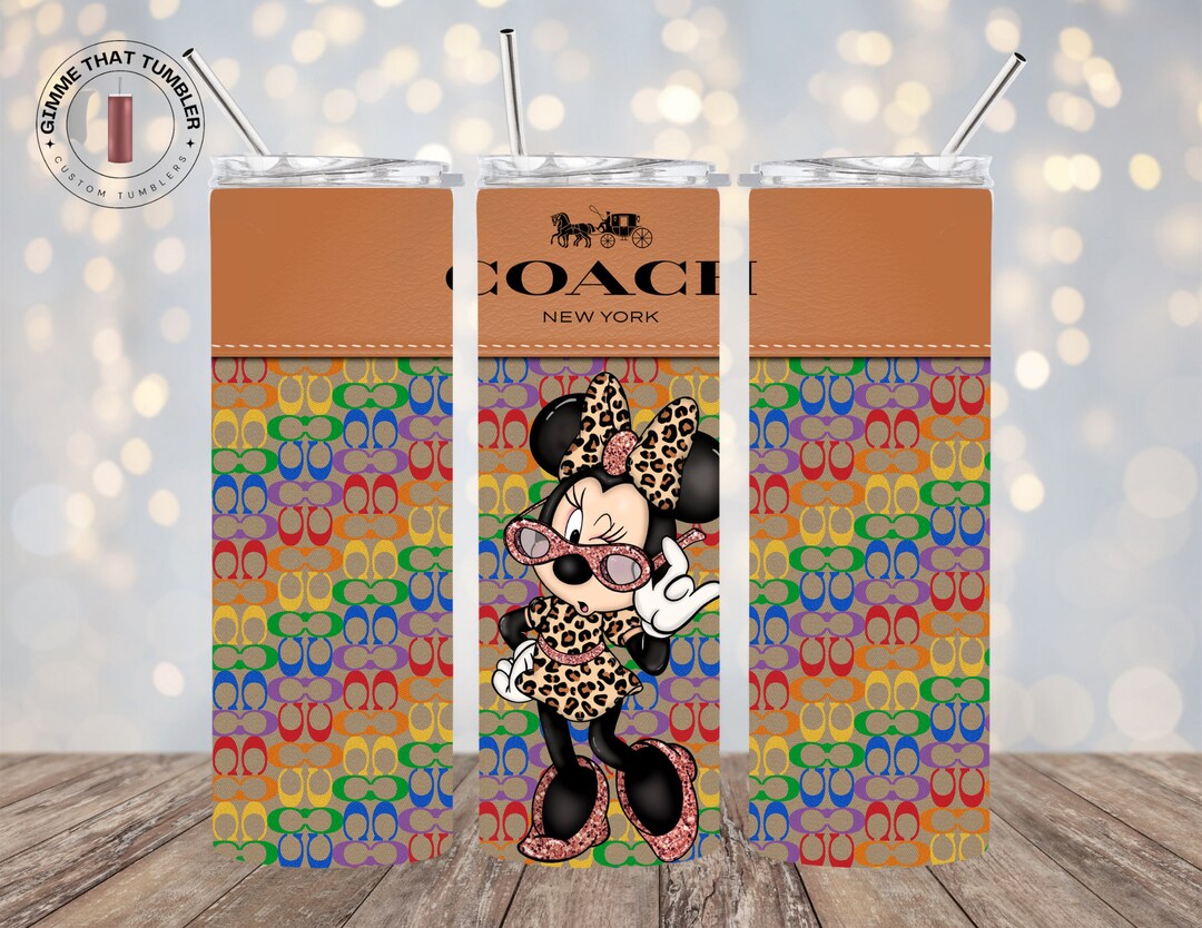 Minnie Mouse Coach 20oz Tumbler - Etsy