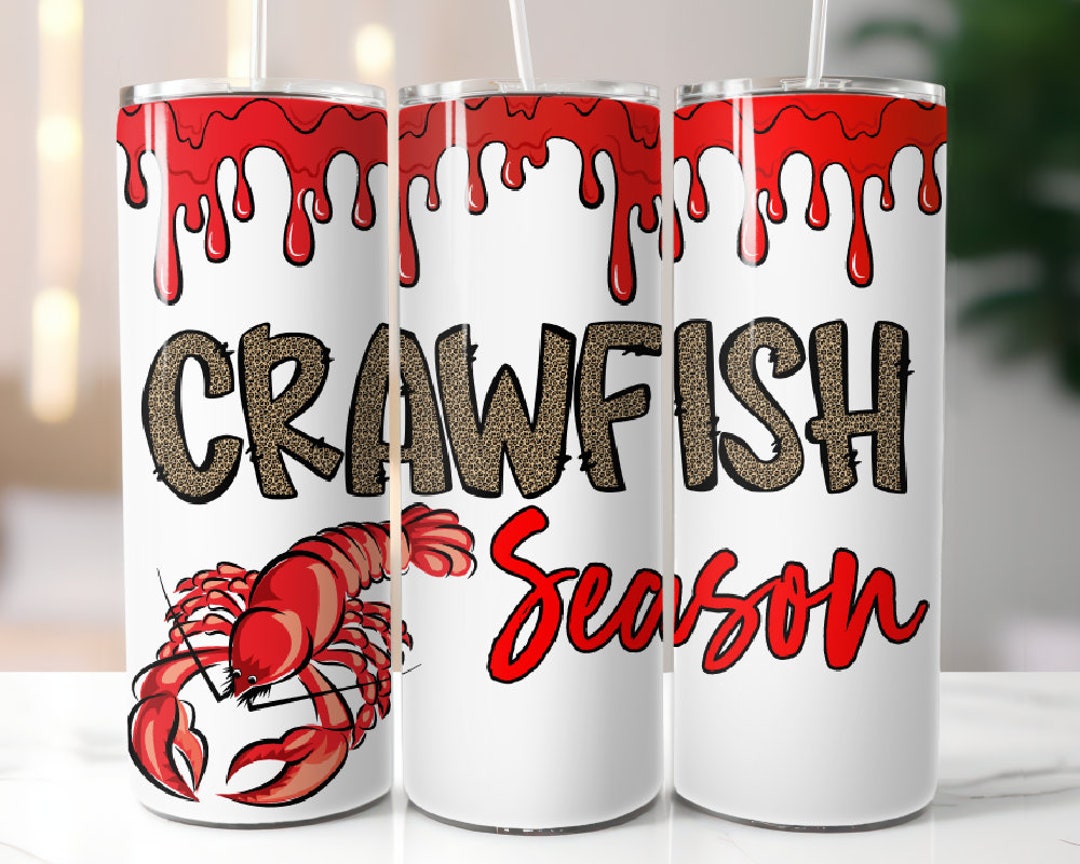 Crawfish Season Wrap Png Sublimation Designs,20 Oz Skinny Tumbler Png ...