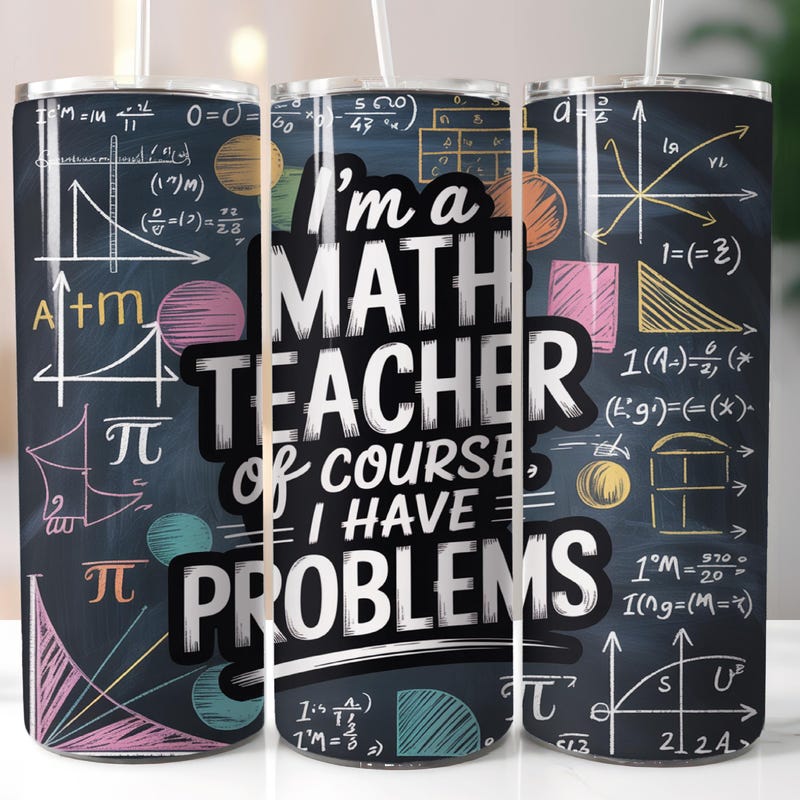 Math Teacher Sublimation Wrap - Etsy