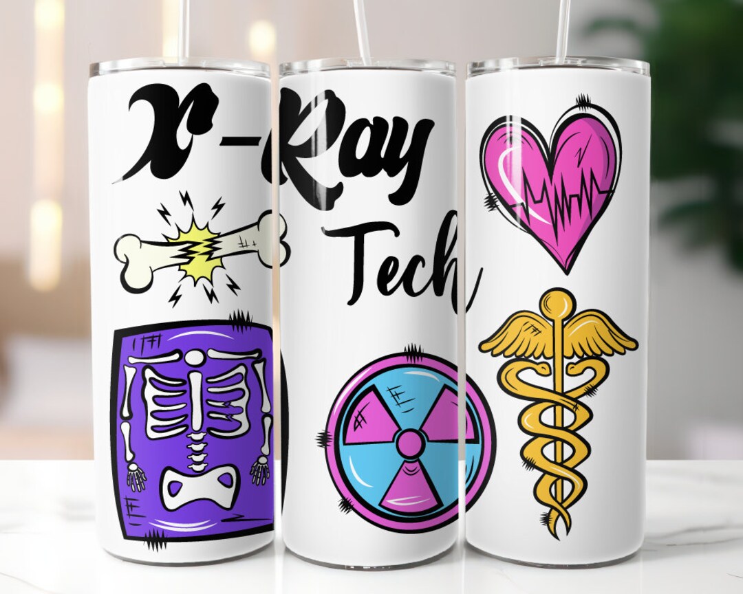 X-ray Tech Tumbler Wrap,radiologic Tech Sublimation Designs,20 Oz ...